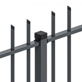 Palisade fence| Square bar | Width 220 cm | Fenceonline